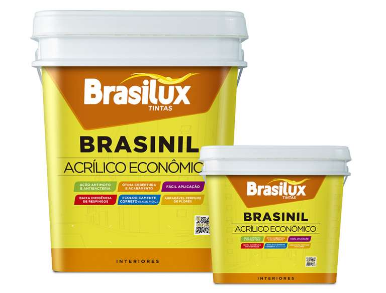 Brasilux lança a tinta Brasinil Econômico em embalagens plásticas - ABRE